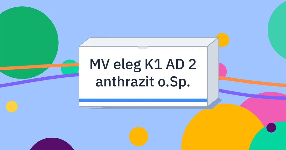 Symbolbild: Packung mit der Aufschrift MV eleg K1 AD 2 anthrazit o.Sp. (PZN 00640107) – Verfügbarkeit und Bezug in Apotheken in Frankfurt am Main