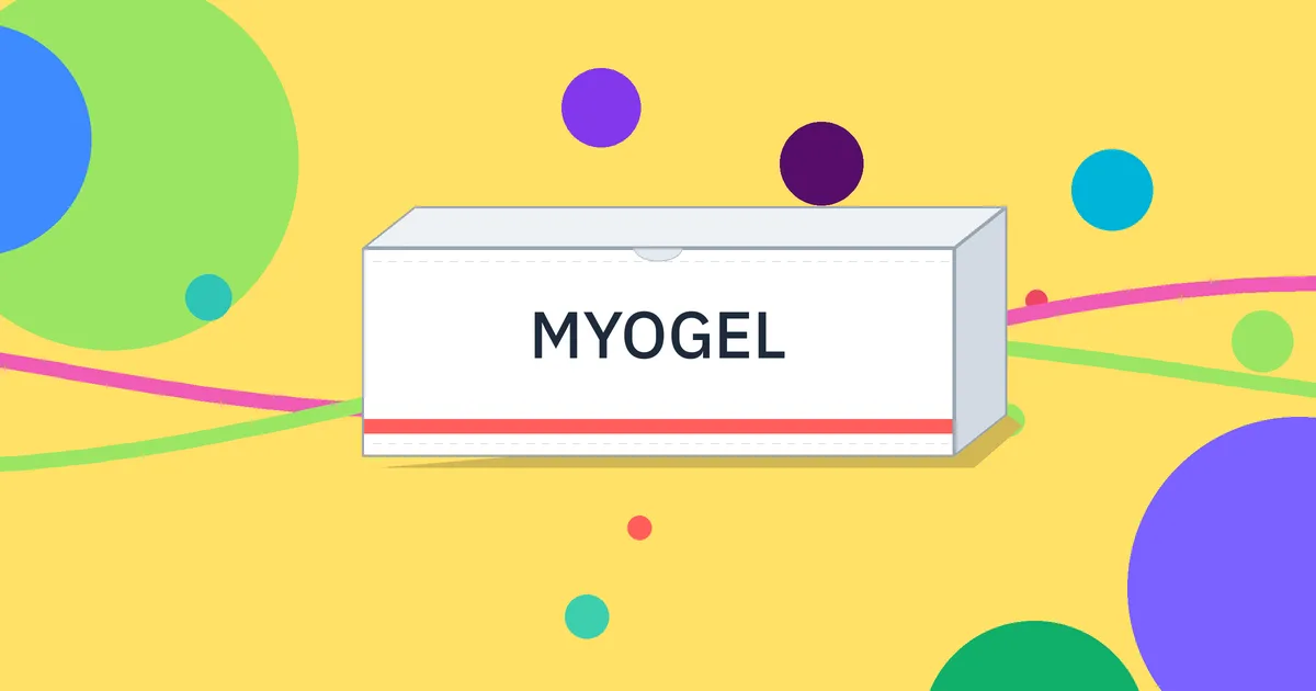 Symbolbild: Packung mit der Aufschrift MYOGEL (PZN 13929140) – Verfügbarkeit und Bezug in Apotheken in Frankfurt am Main