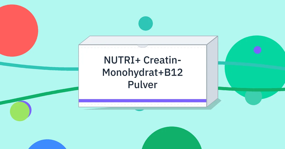 Symbolbild: Packung mit der Aufschrift NUTRI+ Creatin-Monohydrat+B12 Pulver (PZN 19667698) – Verfügbarkeit und Bezug in Apotheken in Frankfurt am Main