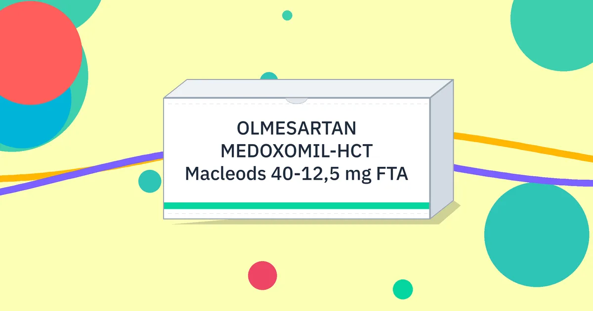 Symbolbild: Packung mit der Aufschrift OLMESARTAN MEDOXOMIL-HCT Macleods 40-12,5 mg FTA (PZN 20107898) – Verfügbarkeit und Bezug in Apotheken in Frankfurt am Main