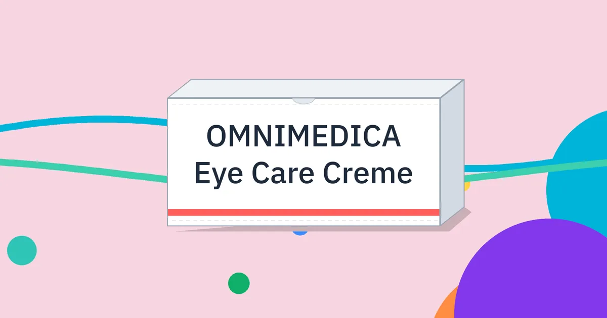 Symbolbild: Packung mit der Aufschrift OMNIMEDICA Eye Care Creme (PZN 19142903) – Verfügbarkeit und Bezug in Apotheken in Frankfurt am Main