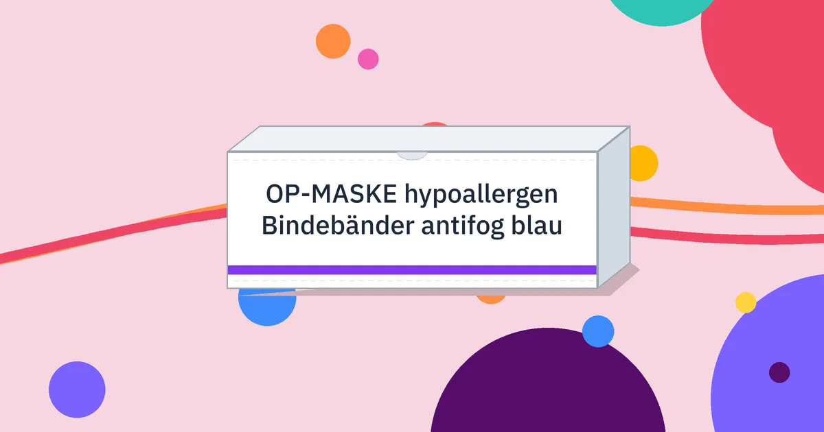 Symbolbild: Packung mit der Aufschrift OP-MASKE hypoallergen Bindebänder antifog blau (PZN 04703419) – Verfügbarkeit und Bezug in Apotheken in Frankfurt am Main