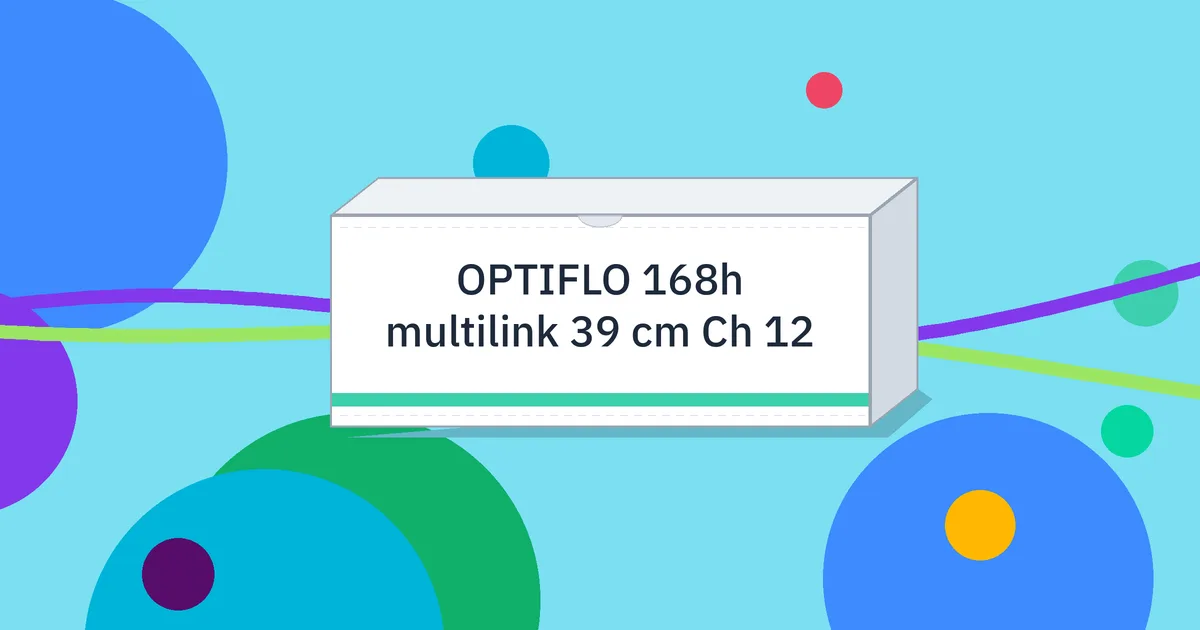 Symbolbild: Packung mit der Aufschrift OPTIFLO 168h multilink 39 cm Ch 12 (PZN 11648922) – Verfügbarkeit und Bezug in Apotheken in Frankfurt am Main