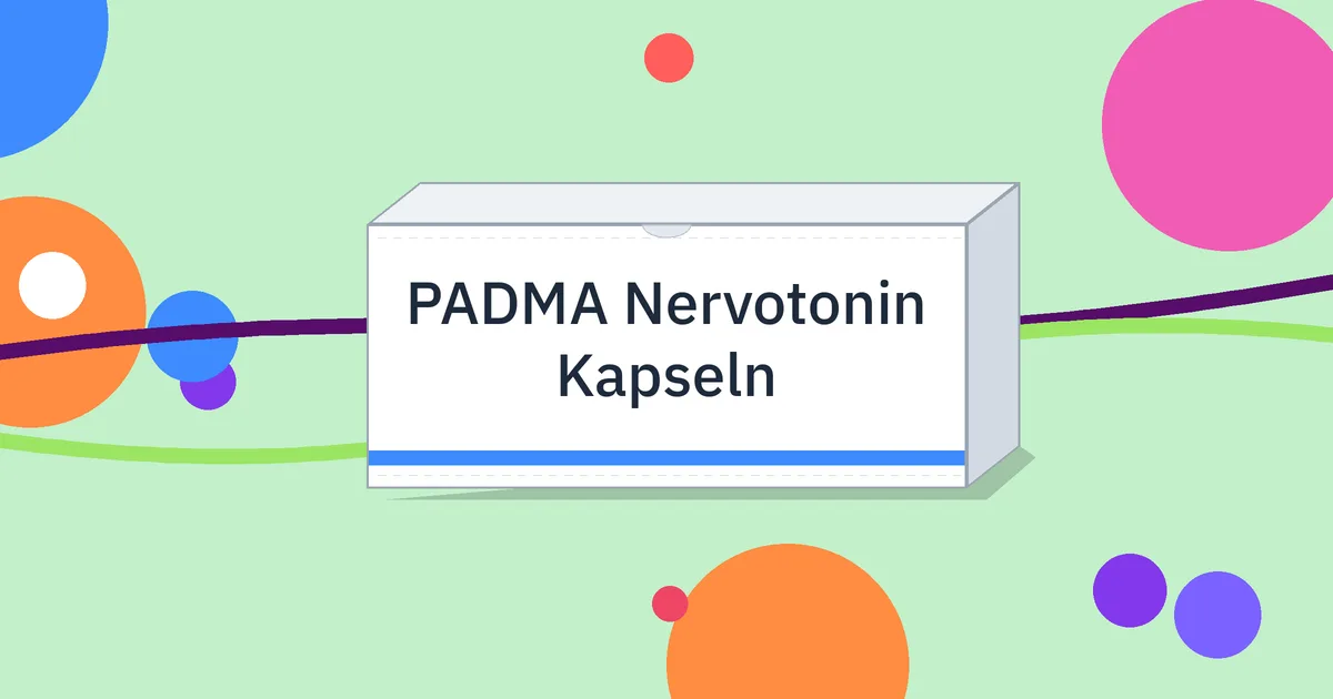 Symbolbild: Packung mit der Aufschrift PADMA Nervotonin Kapseln (PZN 06089395) – Verfügbarkeit und Bezug in Apotheken in Frankfurt am Main