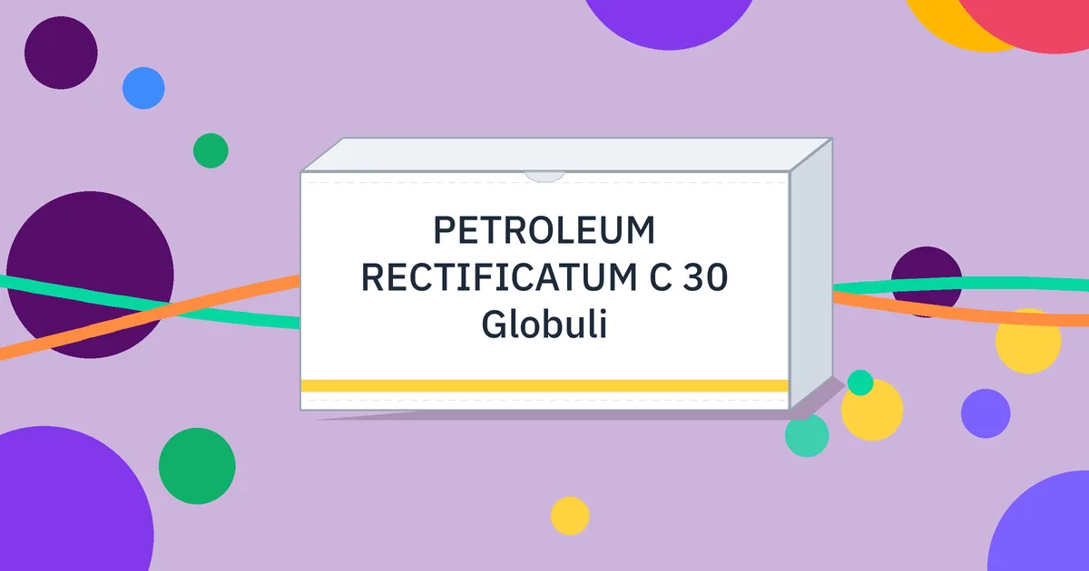 Symbolbild: Packung mit der Aufschrift PETROLEUM RECTIFICATUM C 30 Globuli (PZN 02928841) – Verfügbarkeit und Bezug in Apotheken in Frankfurt am Main