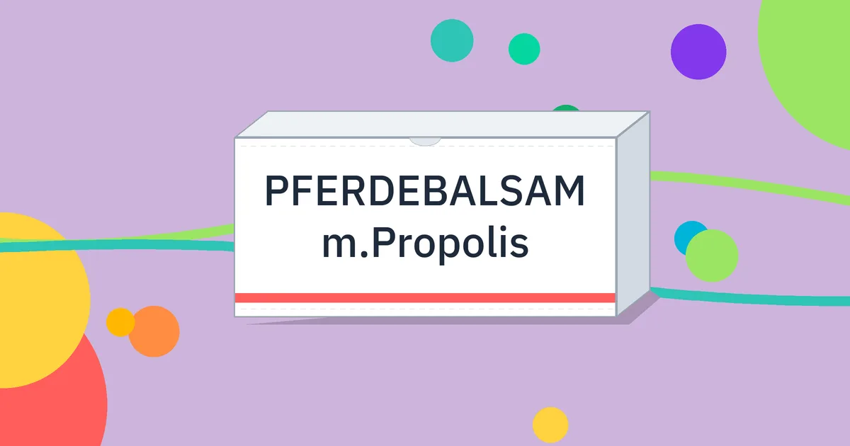 Symbolbild: Packung mit der Aufschrift PFERDEBALSAM m.Propolis (PZN 11026161) – Verfügbarkeit und Bezug in Apotheken in Frankfurt am Main