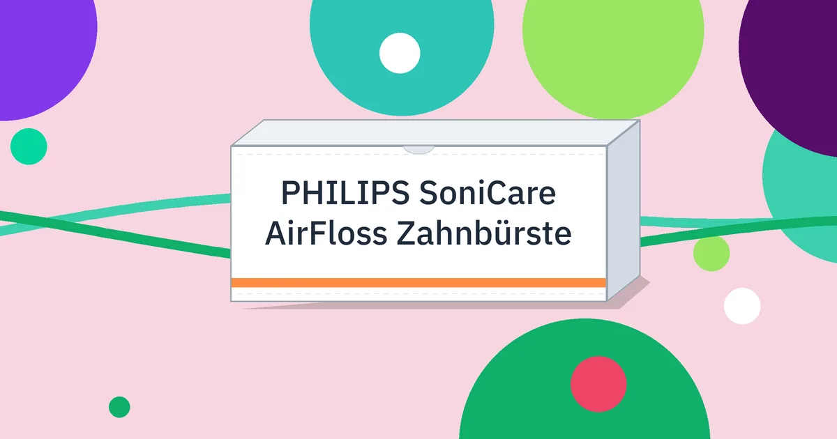 Symbolbild: Packung mit der Aufschrift PHILIPS SoniCare AirFloss Zahnbürste (PZN 10026874) – Verfügbarkeit und Bezug in Apotheken in Frankfurt am Main