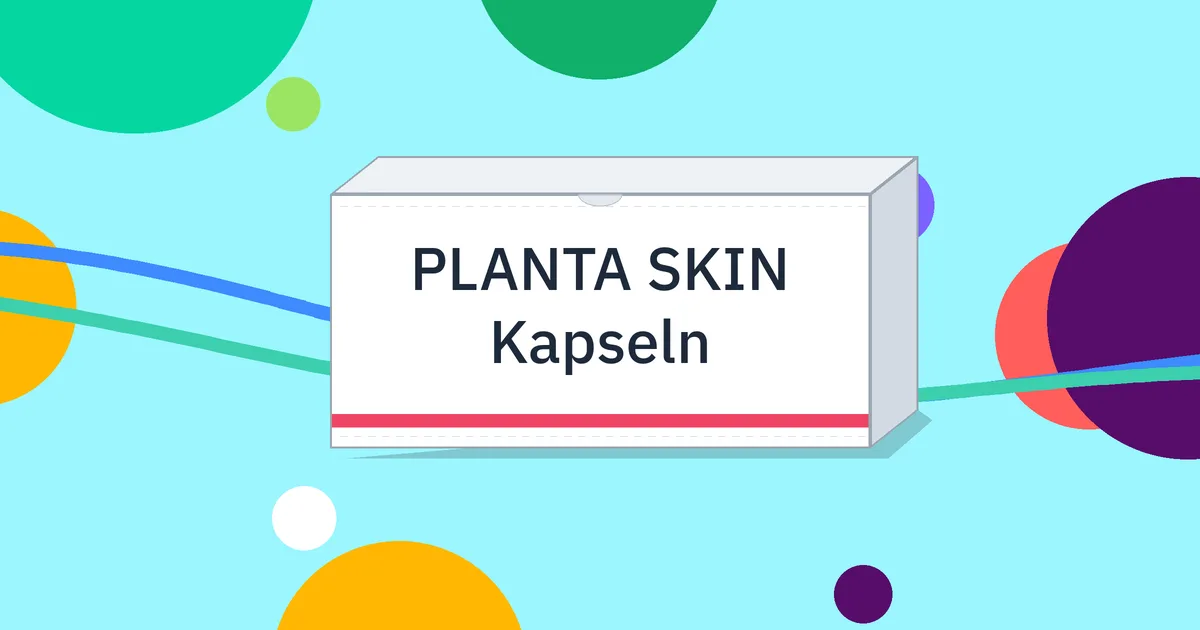 Symbolbild: Packung mit der Aufschrift PLANTA SKIN Kapseln (PZN 11653834) – Verfügbarkeit und Bezug in Apotheken in Frankfurt am Main