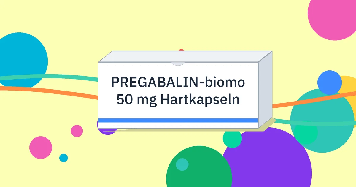 Symbolbild: Packung mit der Aufschrift PREGABALIN-biomo 50 mg Hartkapseln (PZN 14036303) – Verfügbarkeit und Bezug in Apotheken in Frankfurt am Main