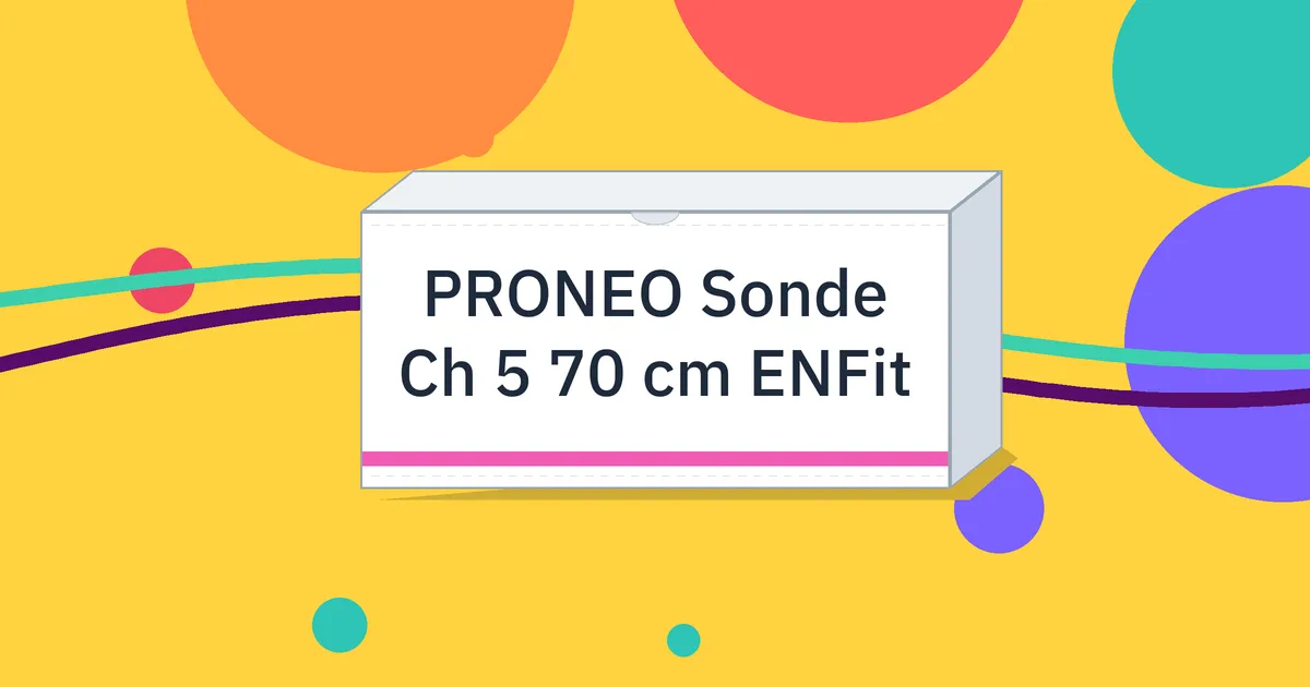 Symbolbild: Packung mit der Aufschrift PRONEO Sonde Ch 5 70 cm ENFit (PZN 13724521) – Verfügbarkeit und Bezug in Apotheken in Frankfurt am Main