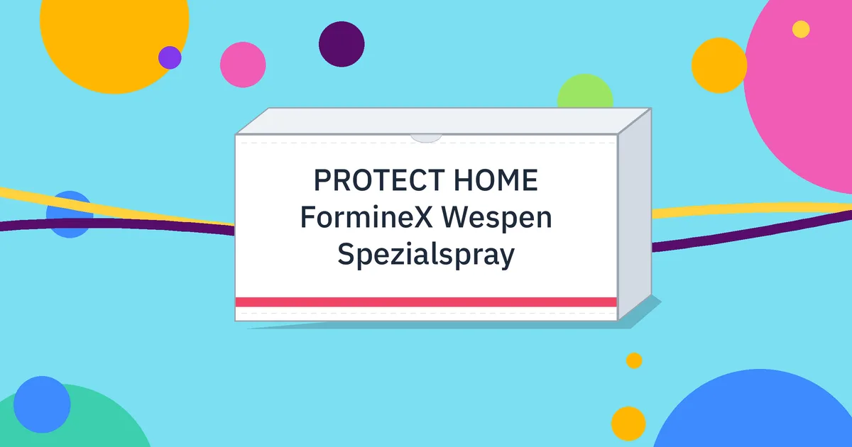 Symbolbild: Packung mit der Aufschrift PROTECT HOME FormineX Wespen Spezialspray (PZN 16782418) – Verfügbarkeit und Bezug in Apotheken in Frankfurt am Main