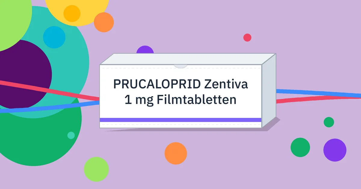 Symbolbild: Packung mit der Aufschrift PRUCALOPRID Zentiva 1 mg Filmtabletten (PZN 16942388) – Verfügbarkeit und Bezug in Apotheken in Frankfurt am Main