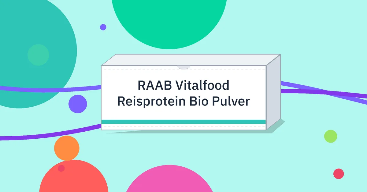 Symbolbild: Packung mit der Aufschrift RAAB Vitalfood Reisprotein Bio Pulver (PZN 19304725) – Verfügbarkeit und Bezug in Apotheken in Frankfurt am Main