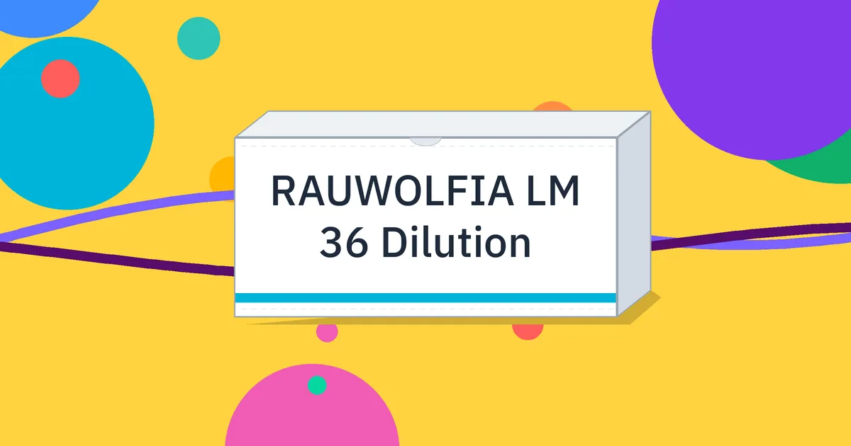 Symbolbild: Packung mit der Aufschrift RAUWOLFIA LM 36 Dilution (PZN 13046860) – Verfügbarkeit und Bezug in Apotheken in Frankfurt am Main