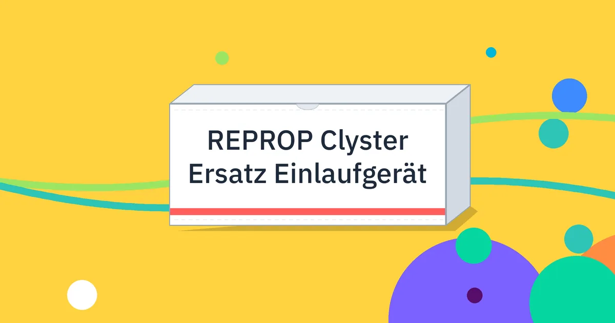 Symbolbild: Packung mit der Aufschrift REPROP Clyster Ersatz Einlaufgerät (PZN 00624309) – Verfügbarkeit und Bezug in Apotheken in Frankfurt am Main