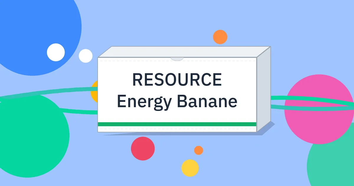 Symbolbild: Packung mit der Aufschrift RESOURCE Energy Banane (PZN 05526764) – Verfügbarkeit und Bezug in Apotheken in Frankfurt am Main