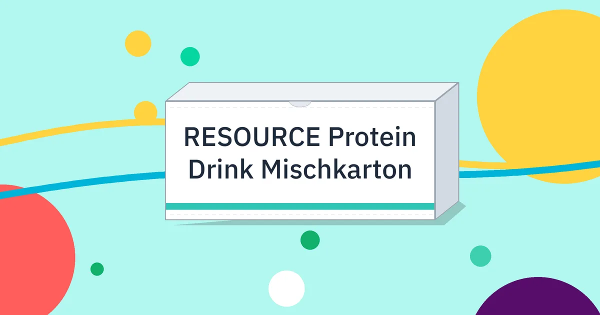 Symbolbild: Packung mit der Aufschrift RESOURCE Protein Drink Mischkarton (PZN 00682324) – Verfügbarkeit und Bezug in Apotheken in Frankfurt am Main