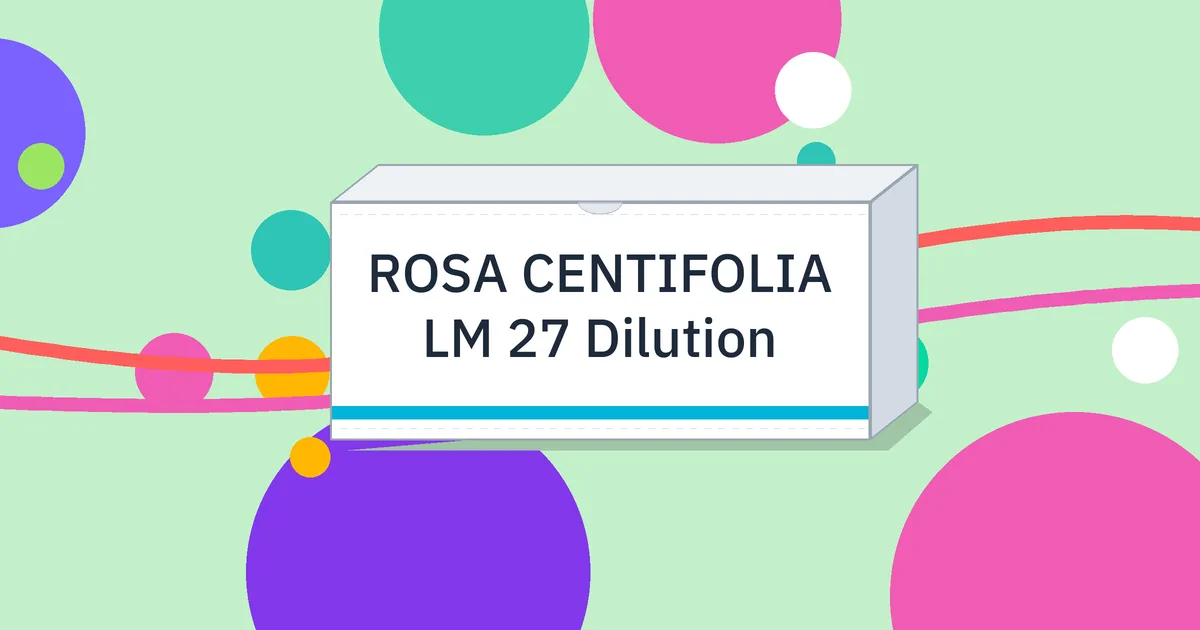 Symbolbild: Packung mit der Aufschrift ROSA CENTIFOLIA LM 27 Dilution (PZN 13055994) – Verfügbarkeit und Bezug in Apotheken in Frankfurt am Main