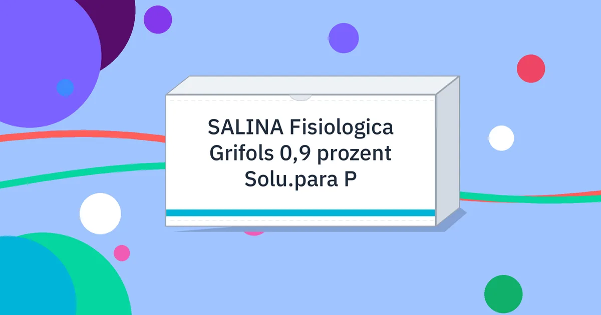 Symbolbild: Packung mit der Aufschrift SALINA Fisiologica Grifols 0,9 prozent Solu.para P (PZN 19722701) – Verfügbarkeit und Bezug in Apotheken in Frankfurt am Main