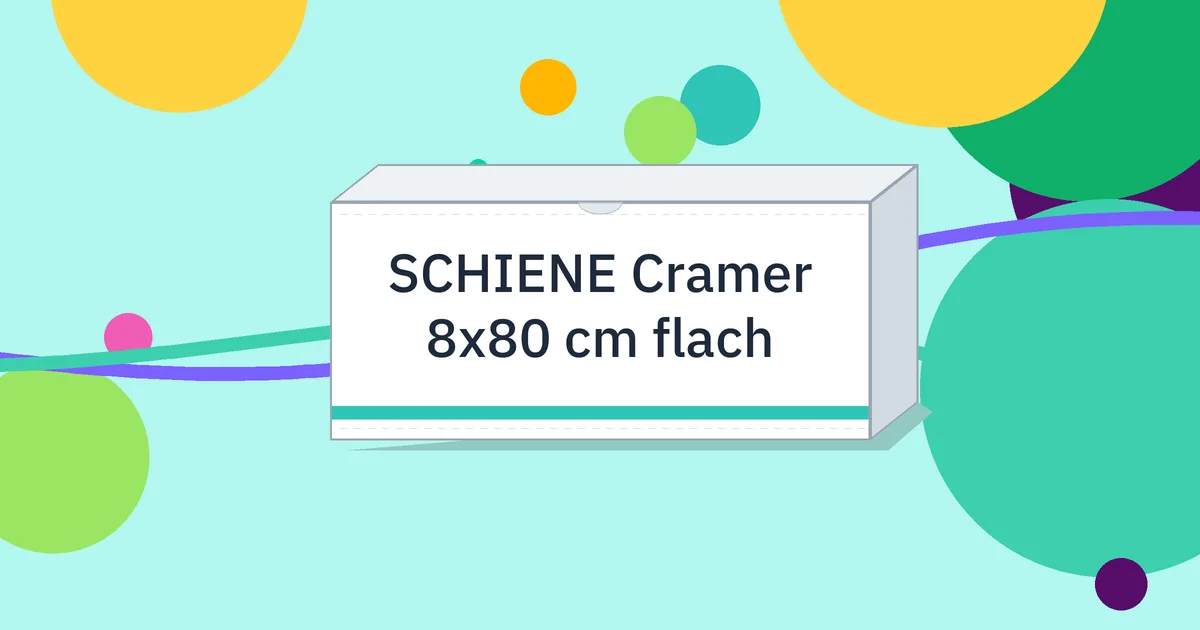 Symbolbild: Packung mit der Aufschrift SCHIENE Cramer 8x80 cm flach (PZN 01736068) – Verfügbarkeit und Bezug in Apotheken in Frankfurt am Main