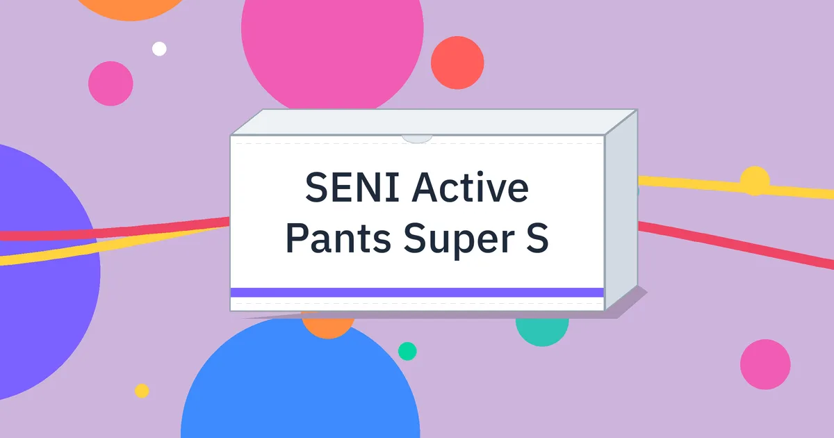 Symbolbild: Packung mit der Aufschrift SENI Active Pants Super S (PZN 18011317) – Verfügbarkeit und Bezug in Apotheken in Frankfurt am Main