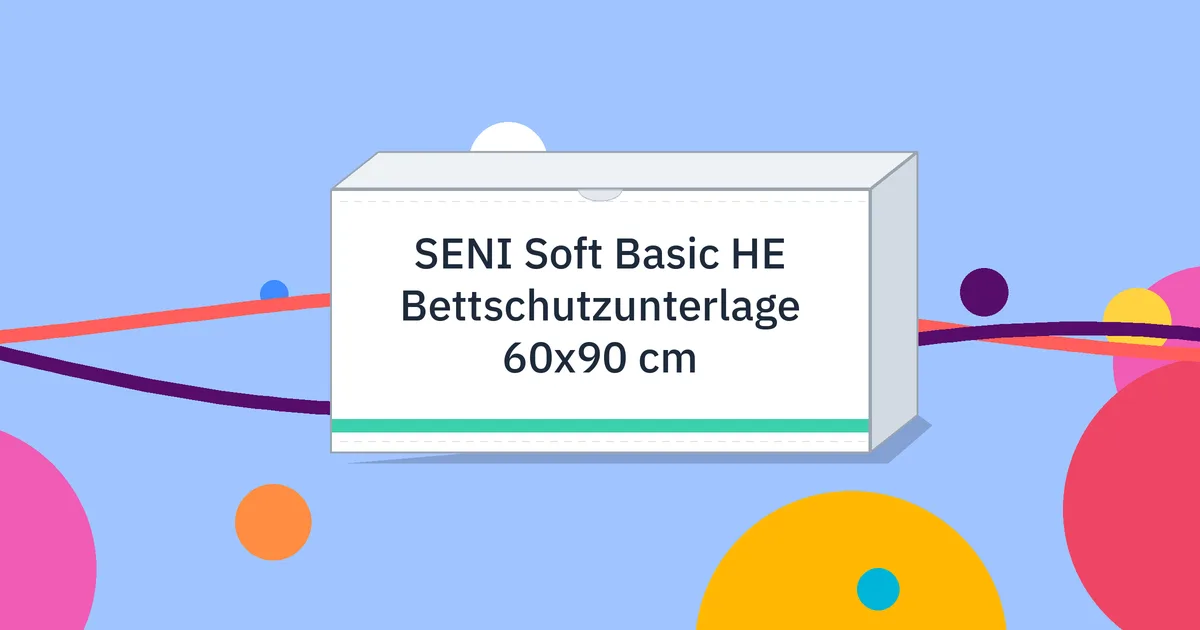 Symbolbild: Packung mit der Aufschrift SENI Soft Basic HE Bettschutzunterlage 60x90 cm (PZN 13912122) – Verfügbarkeit und Bezug in Apotheken in Frankfurt am Main