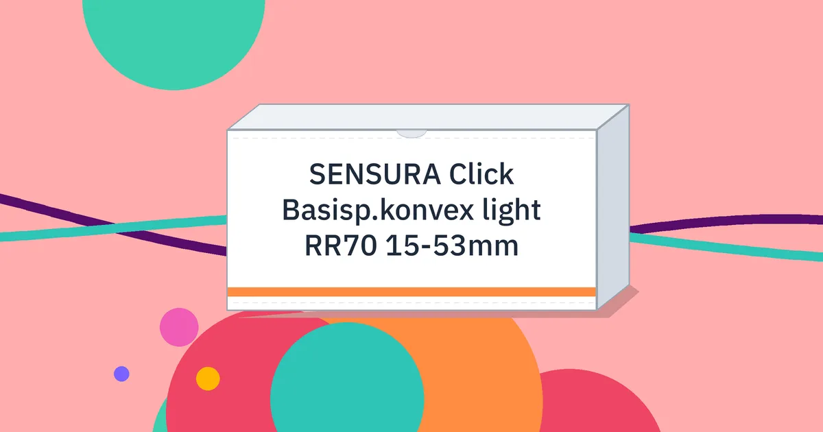 Symbolbild: Packung mit der Aufschrift SENSURA Click Basisp.konvex light RR70 15-53mm (PZN 07211007) – Verfügbarkeit und Bezug in Apotheken in Frankfurt am Main