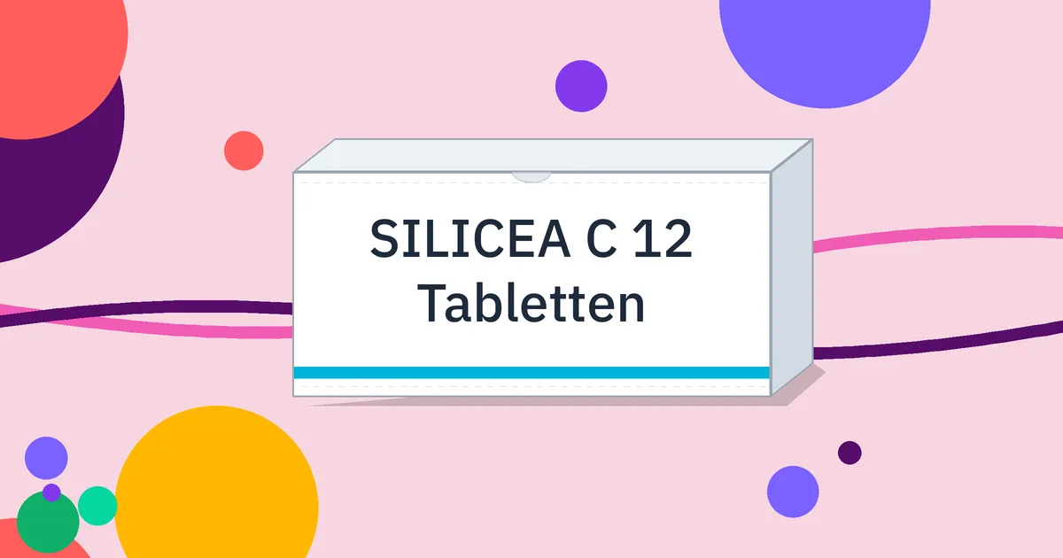 Symbolbild: Packung mit der Aufschrift SILICEA C 12 Tabletten (PZN 07180270) – Verfügbarkeit und Bezug in Apotheken in Frankfurt am Main