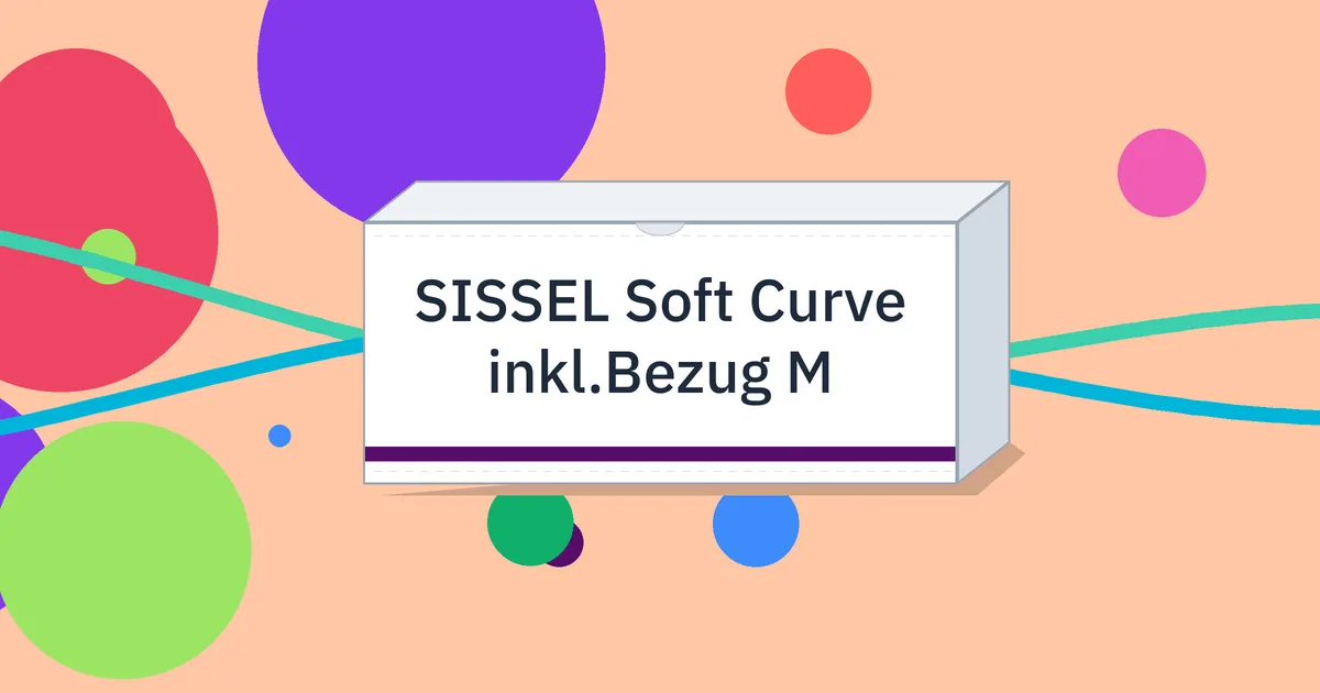 Symbolbild: Packung mit der Aufschrift SISSEL Soft Curve inkl.Bezug M (PZN 13826339) – Verfügbarkeit und Bezug in Apotheken in Frankfurt am Main