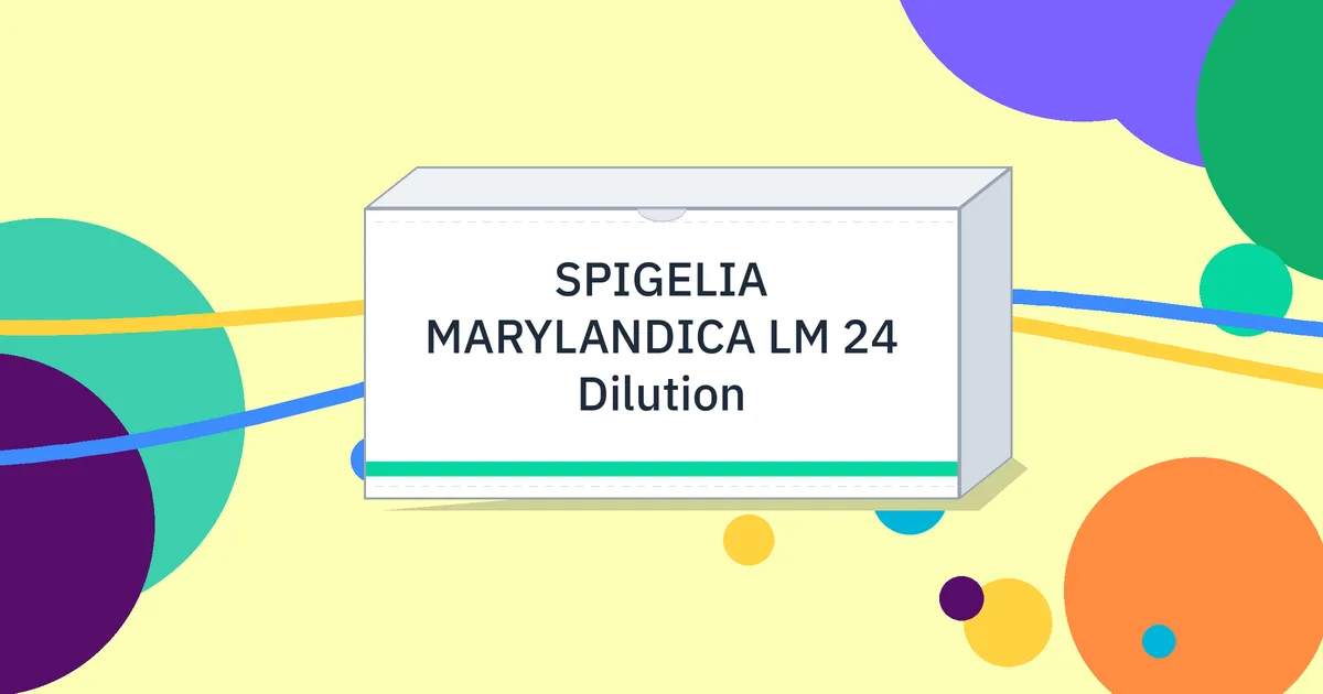 Symbolbild: Packung mit der Aufschrift SPIGELIA MARYLANDICA LM 24 Dilution (PZN 13195732) – Verfügbarkeit und Bezug in Apotheken in Frankfurt am Main