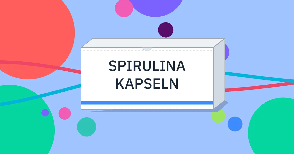 Symbolbild: Packung mit der Aufschrift SPIRULINA KAPSELN (PZN 14418996) – Verfügbarkeit und Bezug in Apotheken in Frankfurt am Main