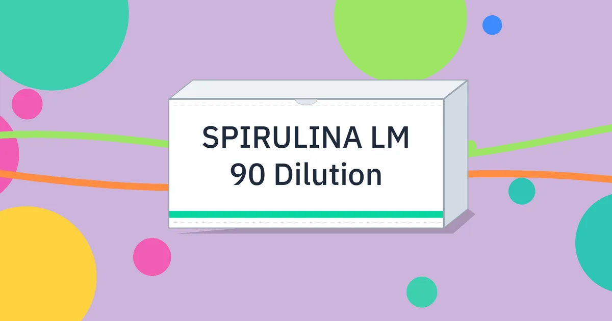 Symbolbild: Packung mit der Aufschrift SPIRULINA LM 90 Dilution (PZN 13683288) – Verfügbarkeit und Bezug in Apotheken in Frankfurt am Main