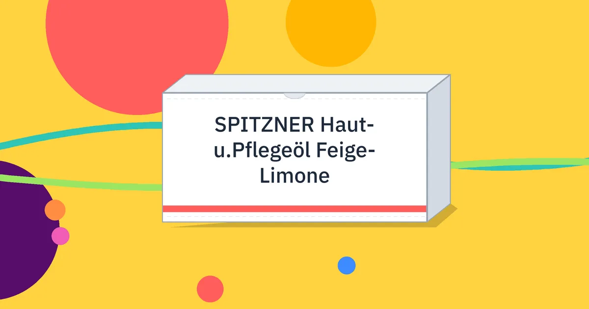 Symbolbild: Packung mit der Aufschrift SPITZNER Haut- u.Pflegeöl Feige-Limone (PZN 19388722) – Verfügbarkeit und Bezug in Apotheken in Frankfurt am Main