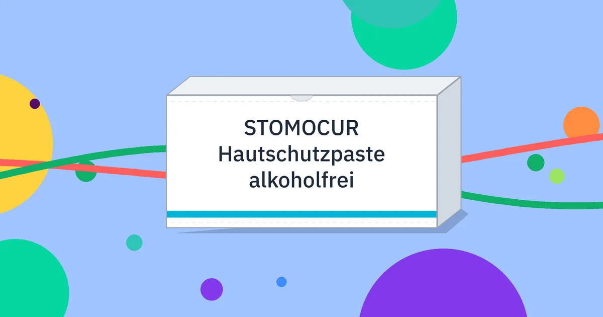 Symbolbild: Packung mit der Aufschrift STOMOCUR Hautschutzpaste alkoholfrei (PZN 14055921) – Verfügbarkeit und Bezug in Apotheken in Frankfurt am Main