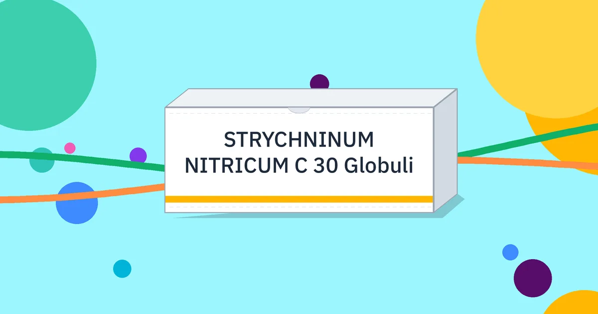 Symbolbild: Packung mit der Aufschrift STRYCHNINUM NITRICUM C 30 Globuli (PZN 16693979) – Verfügbarkeit und Bezug in Apotheken in Frankfurt am Main
