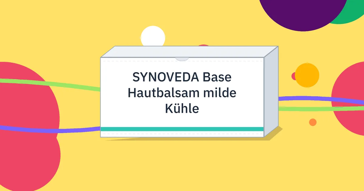 Symbolbild: Packung mit der Aufschrift SYNOVEDA Base Hautbalsam milde Kühle (PZN 09207926) – Verfügbarkeit und Bezug in Apotheken in Frankfurt am Main