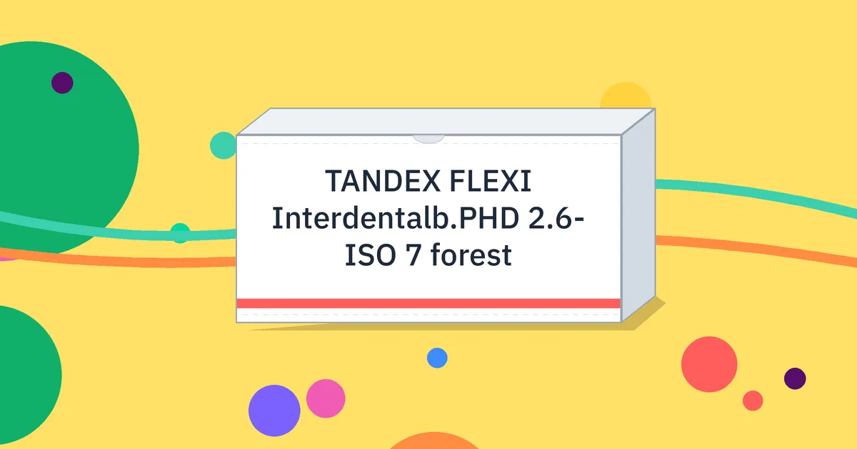Symbolbild: Packung mit der Aufschrift TANDEX FLEXI Interdentalb.PHD 2.6-ISO 7 forest (PZN 16498924) – Verfügbarkeit und Bezug in Apotheken in Frankfurt am Main
