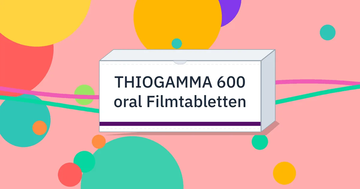 Symbolbild: Packung mit der Aufschrift THIOGAMMA 600 oral Filmtabletten (PZN 04972007) – Verfügbarkeit und Bezug in Apotheken in Frankfurt am Main