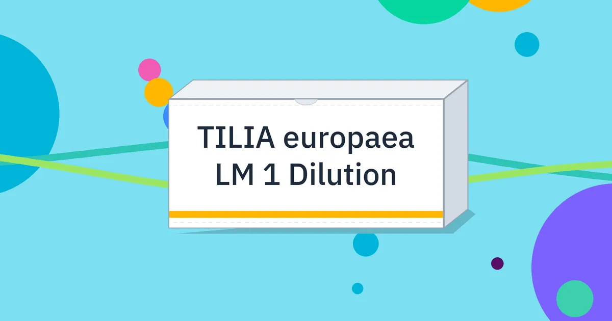 Symbolbild: Packung mit der Aufschrift TILIA europaea LM 1 Dilution (PZN 13223747) – Verfügbarkeit und Bezug in Apotheken in Frankfurt am Main