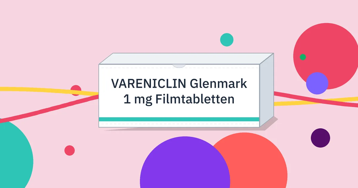 Symbolbild: Packung mit der Aufschrift VARENICLIN Glenmark 1 mg Filmtabletten (PZN 19513736) – Verfügbarkeit und Bezug in Apotheken in Frankfurt am Main