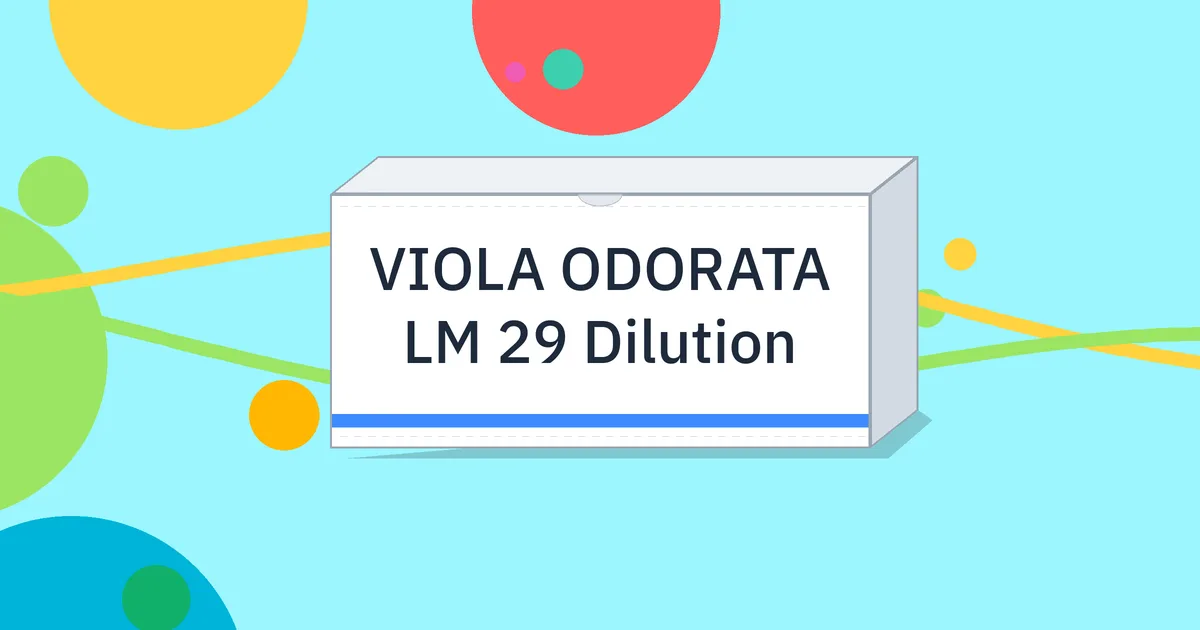 Symbolbild: Packung mit der Aufschrift VIOLA ODORATA LM 29 Dilution (PZN 13275715) – Verfügbarkeit und Bezug in Apotheken in Frankfurt am Main