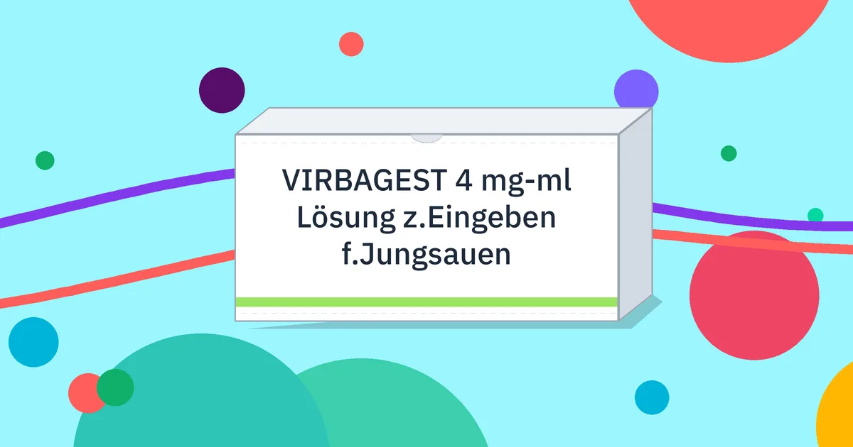 Symbolbild: Packung mit der Aufschrift VIRBAGEST 4 mg-ml Lösung z.Eingeben f.Jungsauen (PZN 05355759) – Verfügbarkeit und Bezug in Apotheken in Frankfurt am Main