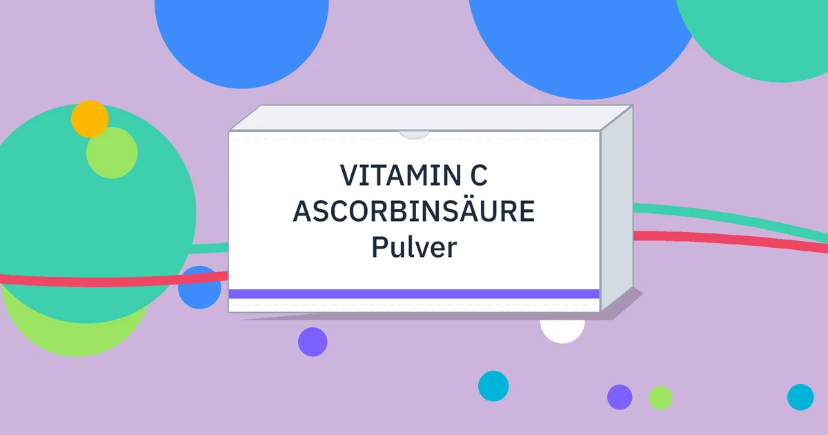 Symbolbild: Packung mit der Aufschrift VITAMIN C ASCORBINSÄURE Pulver (PZN 10063266) – Verfügbarkeit und Bezug in Apotheken in Frankfurt am Main