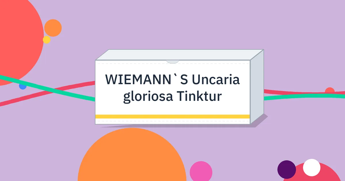 Symbolbild: Packung mit der Aufschrift WIEMANN`S Uncaria gloriosa Tinktur (PZN 07625387) – Verfügbarkeit und Bezug in Apotheken in Frankfurt am Main