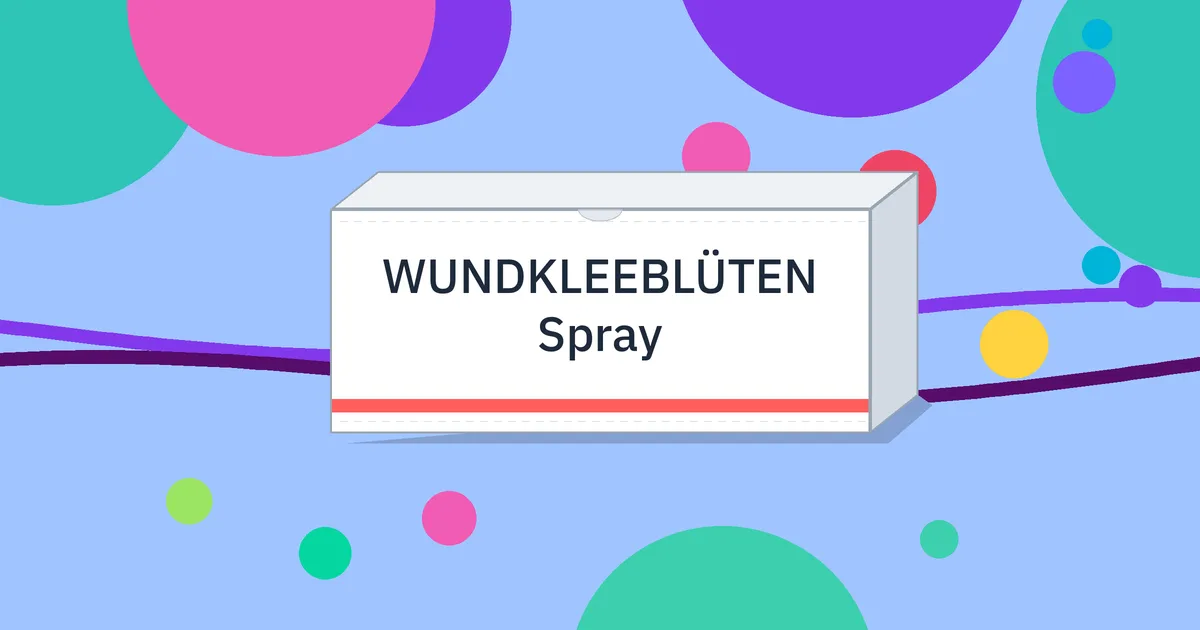 Symbolbild: Packung mit der Aufschrift WUNDKLEEBLÜTEN Spray (PZN 19204751) – Verfügbarkeit und Bezug in Apotheken in Frankfurt am Main