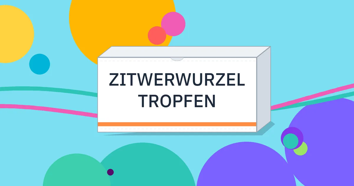 Symbolbild: Packung mit der Aufschrift ZITWERWURZEL TROPFEN (PZN 14282456) – Verfügbarkeit und Bezug in Apotheken in Frankfurt am Main