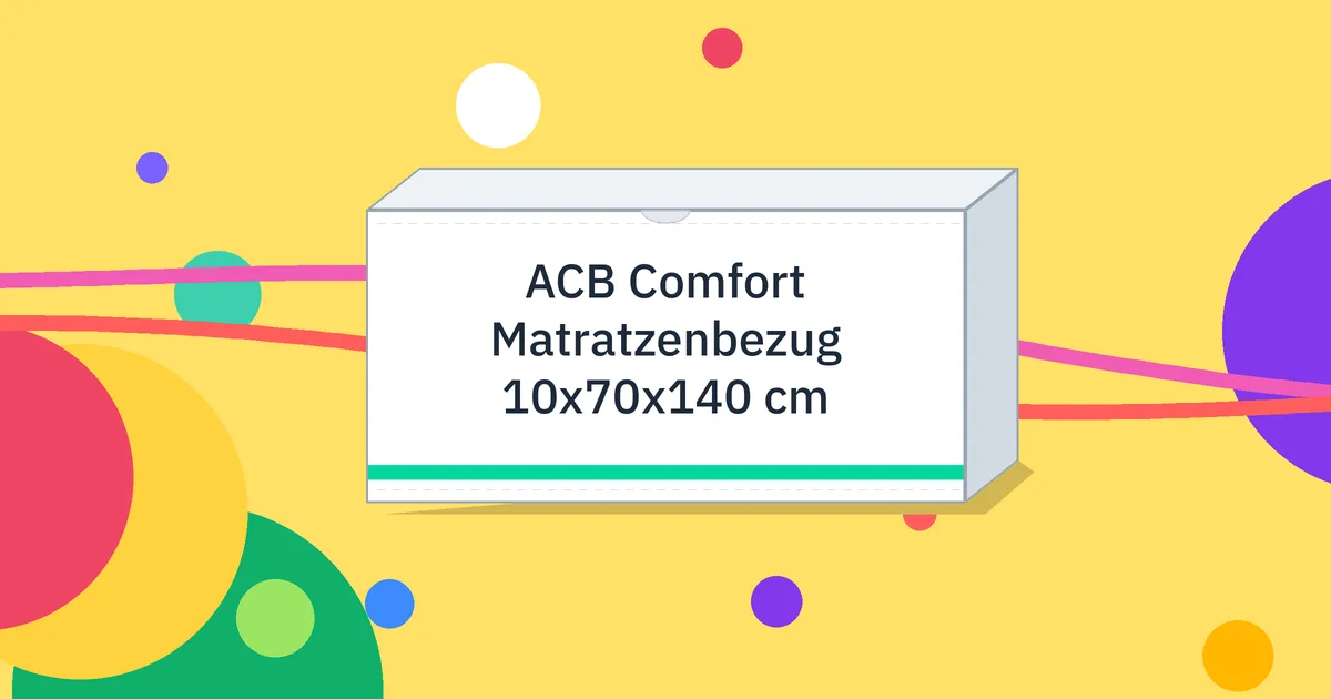 Symbolbild: Packung mit der Aufschrift ACB Comfort Matratzenbezug 10x70x140 cm (PZN 04117130) – Verfügbarkeit und Bezug in Apotheken in Frankfurt am Main
