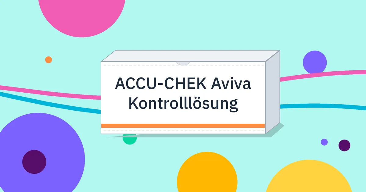 Symbolbild: Packung mit der Aufschrift ACCU-CHEK Aviva Kontrolllösung (PZN 03360532) – Verfügbarkeit und Bezug in Apotheken in Frankfurt am Main