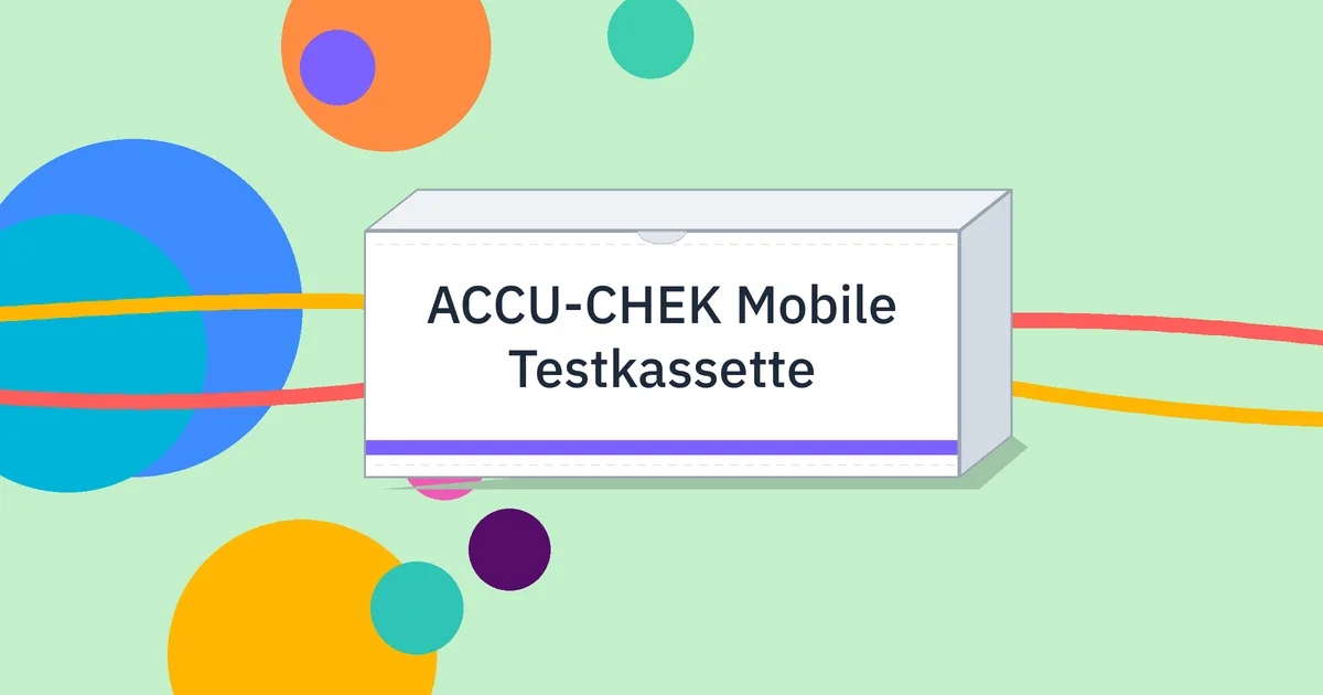 Symbolbild: Packung mit der Aufschrift ACCU-CHEK Mobile Testkassette (PZN 12725613) – Verfügbarkeit und Bezug in Apotheken in Frankfurt am Main