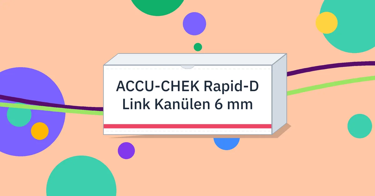 Symbolbild: Packung mit der Aufschrift ACCU-CHEK Rapid-D Link Kanülen 6 mm (PZN 16787114) – Verfügbarkeit und Bezug in Apotheken in Frankfurt am Main